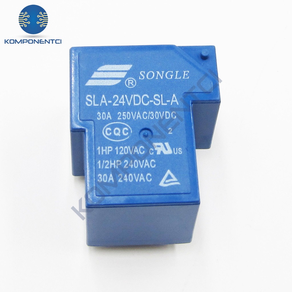 Songle 24V 30A 5 Pin Röle SLA-24VDC-SL-A ( T90 Relay ) | Komponentci