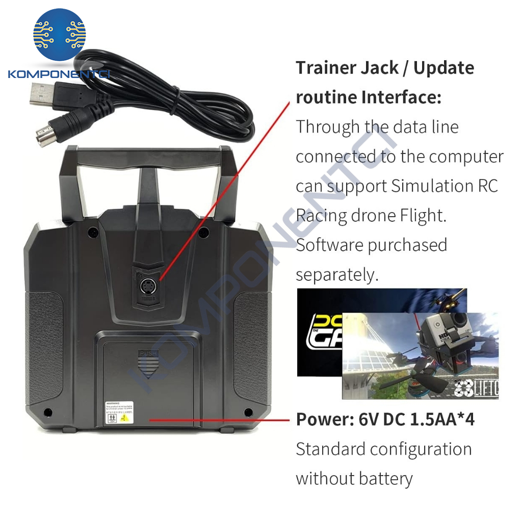 Flysky FS-i6X 2.4GHz 10 Kanal Kumanda ve FS-iA10B Alıcı | Komponentci