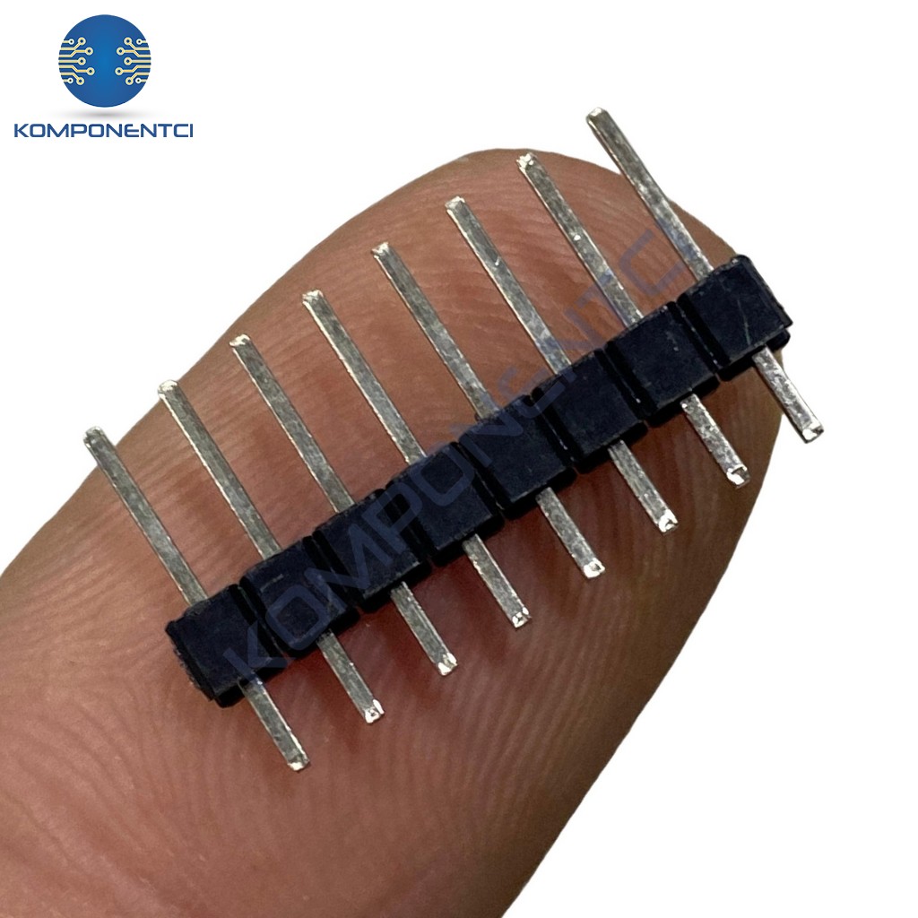 Erkek Pin Header 8 Pin 12mm 2.54mm 1x6 180° Tek Sıra | Komponentci