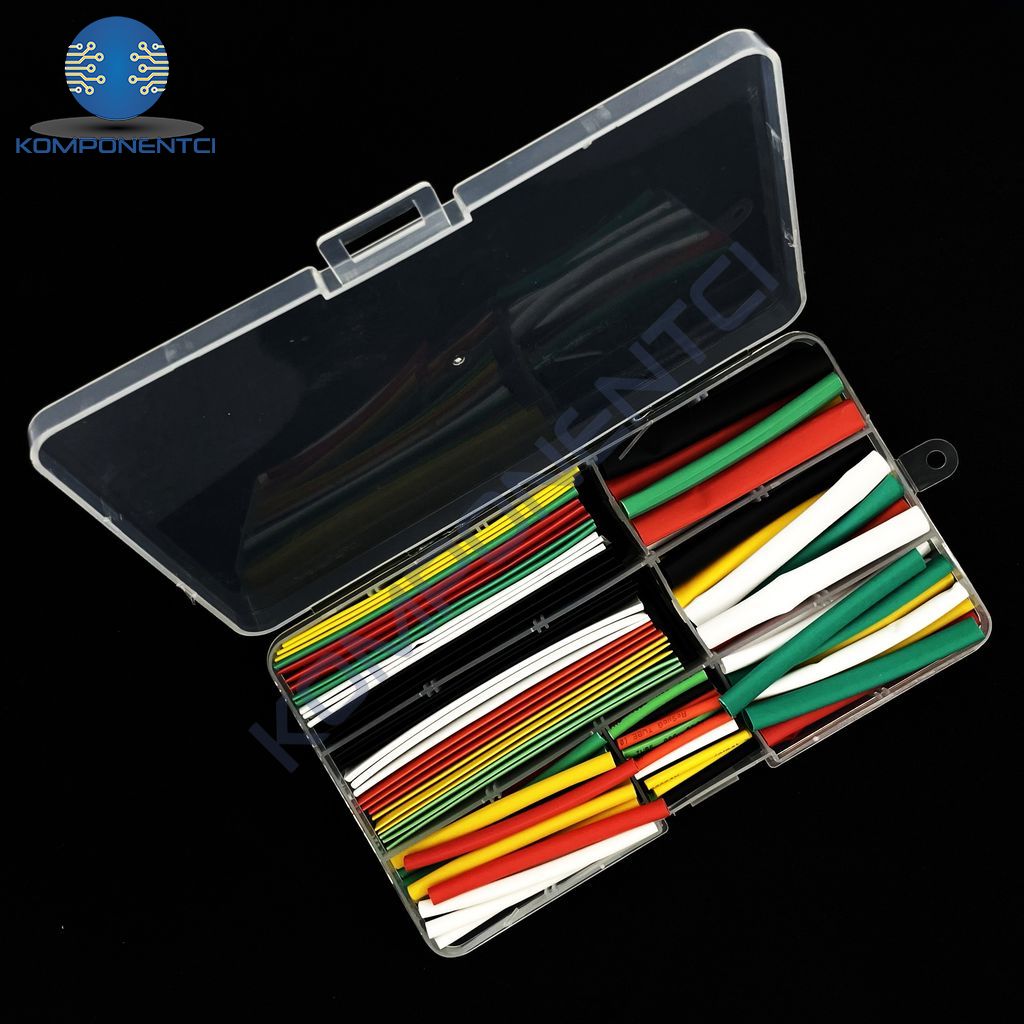 Isı ile Daralan Makaron Kablo Yalıtım Set 140 Parça Kutulu | Komponentci