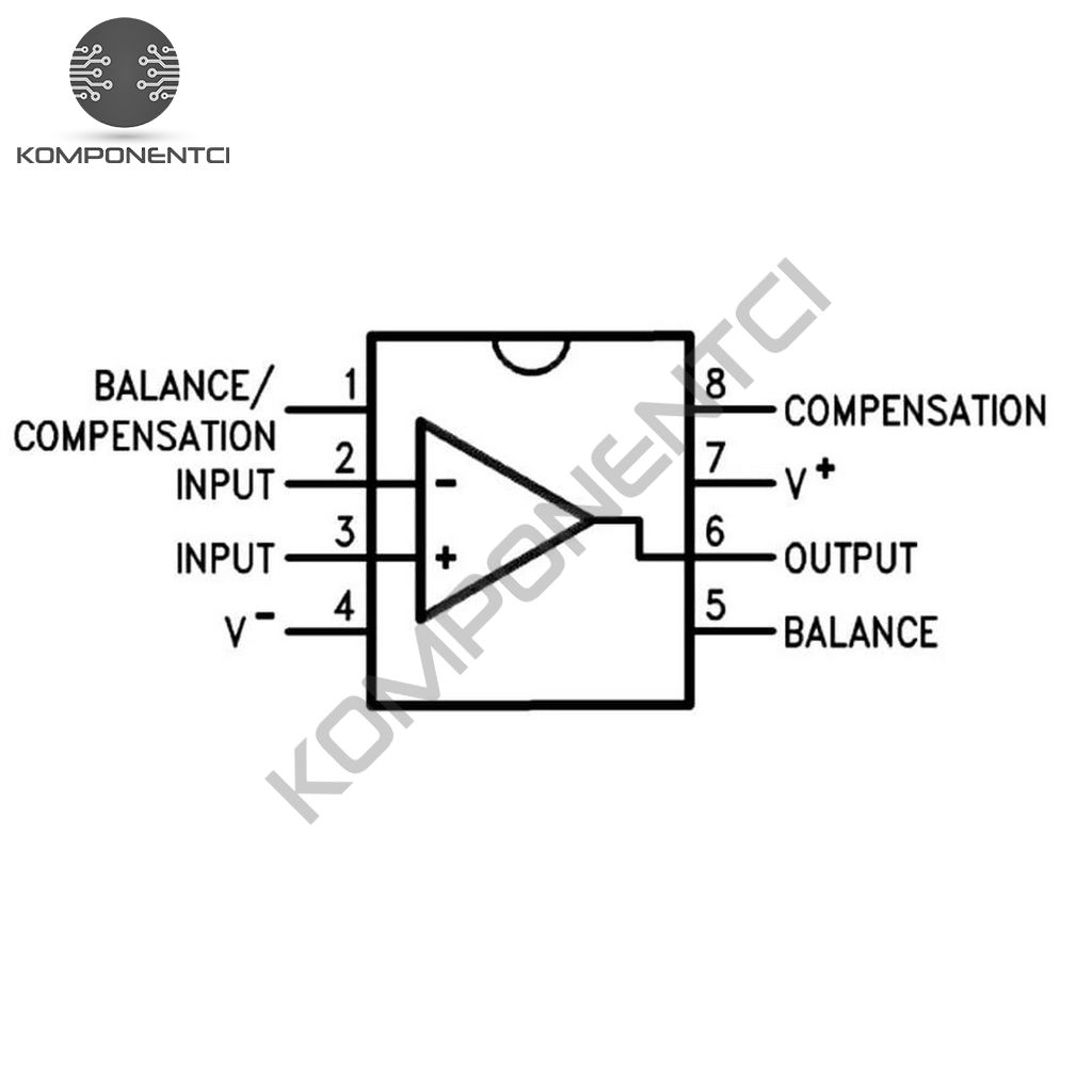 LM301AN OpAmp Entegresi DIP-8 | Komponentci