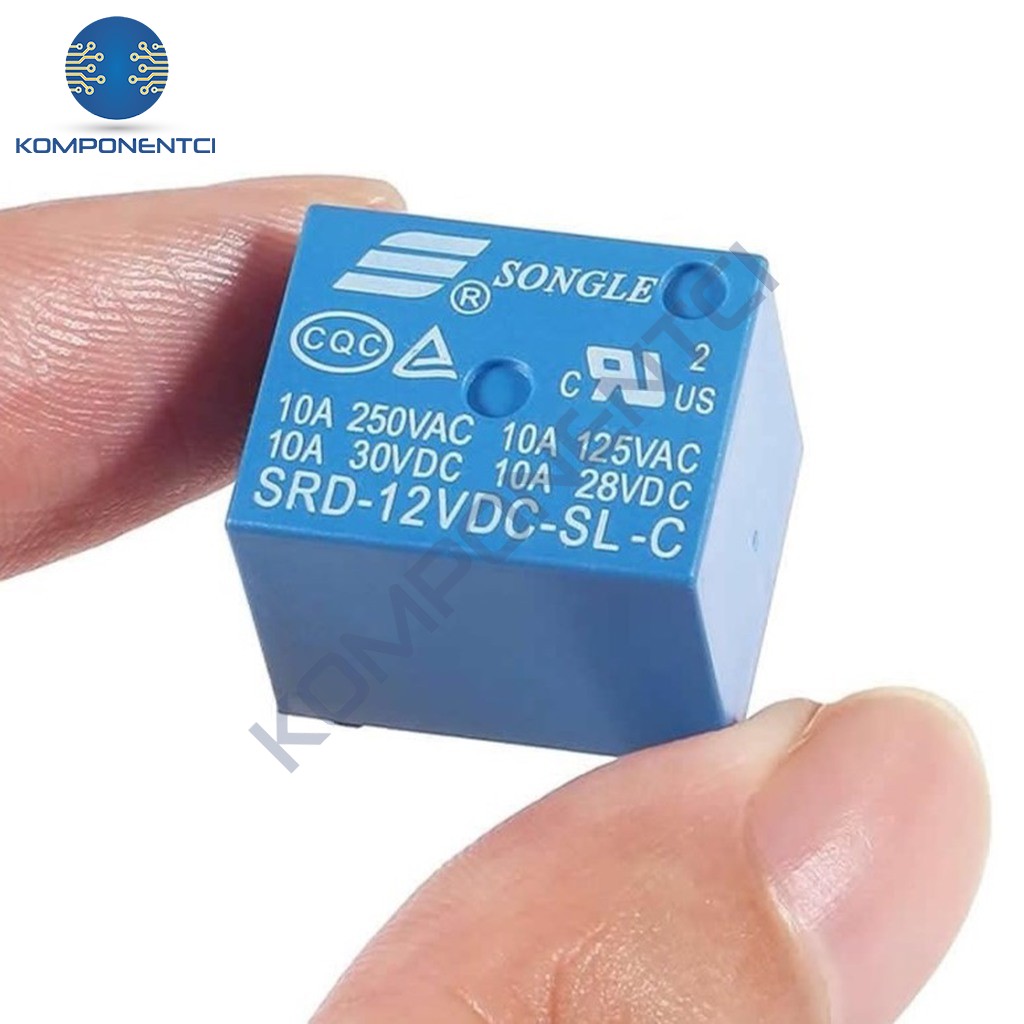 Songle 12V Minyon Spot Röle SRD-12VDC-SL-C | Komponentci