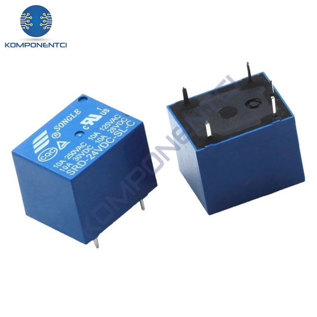 Songle 24V Minyon Spot Röle SRD-24VDC-SL-C | Komponentci