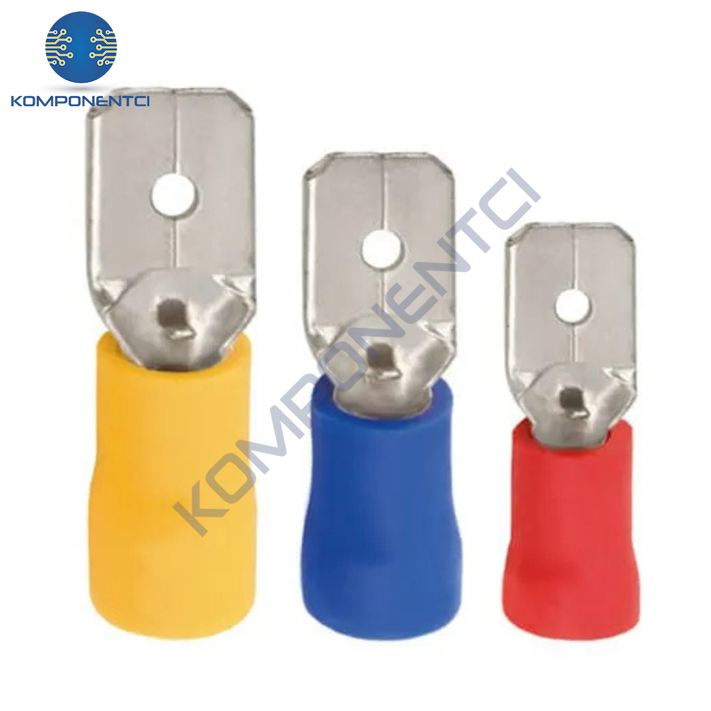 Gwest Erkek Faston Tip Terminal GFE-1288 0.50-1.50mm Kırmızı | Komponentci