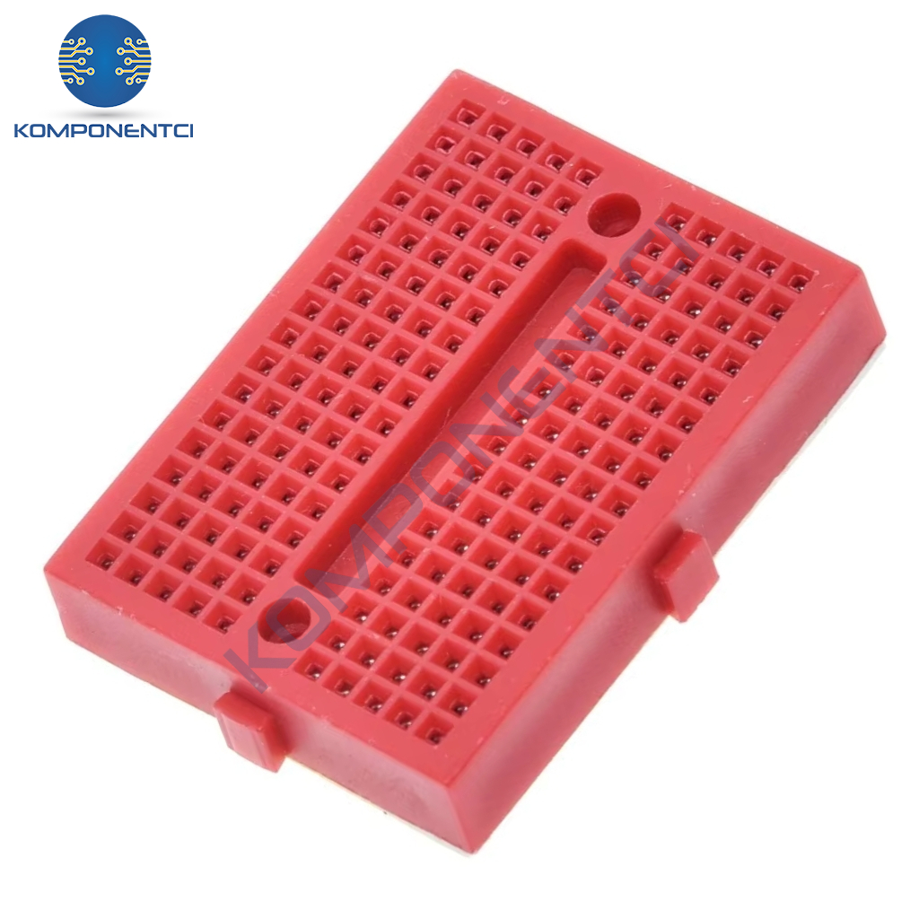 Mini Breadboard Yapışkanlı 170 Pin Kırmızı | Komponentci