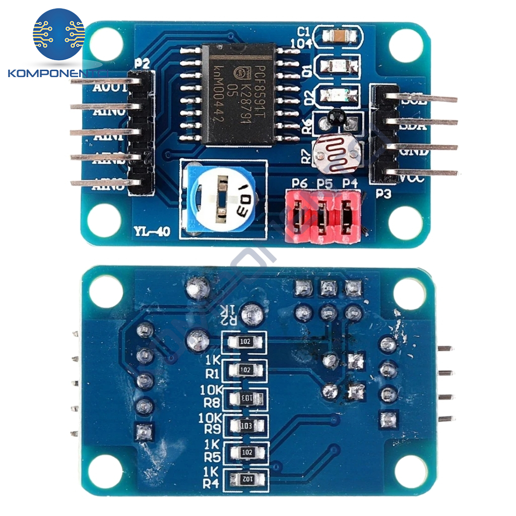 PCF8591 Analog-Dijital ve Dijital-Analog Dönüştürücü Modül I Komponentci