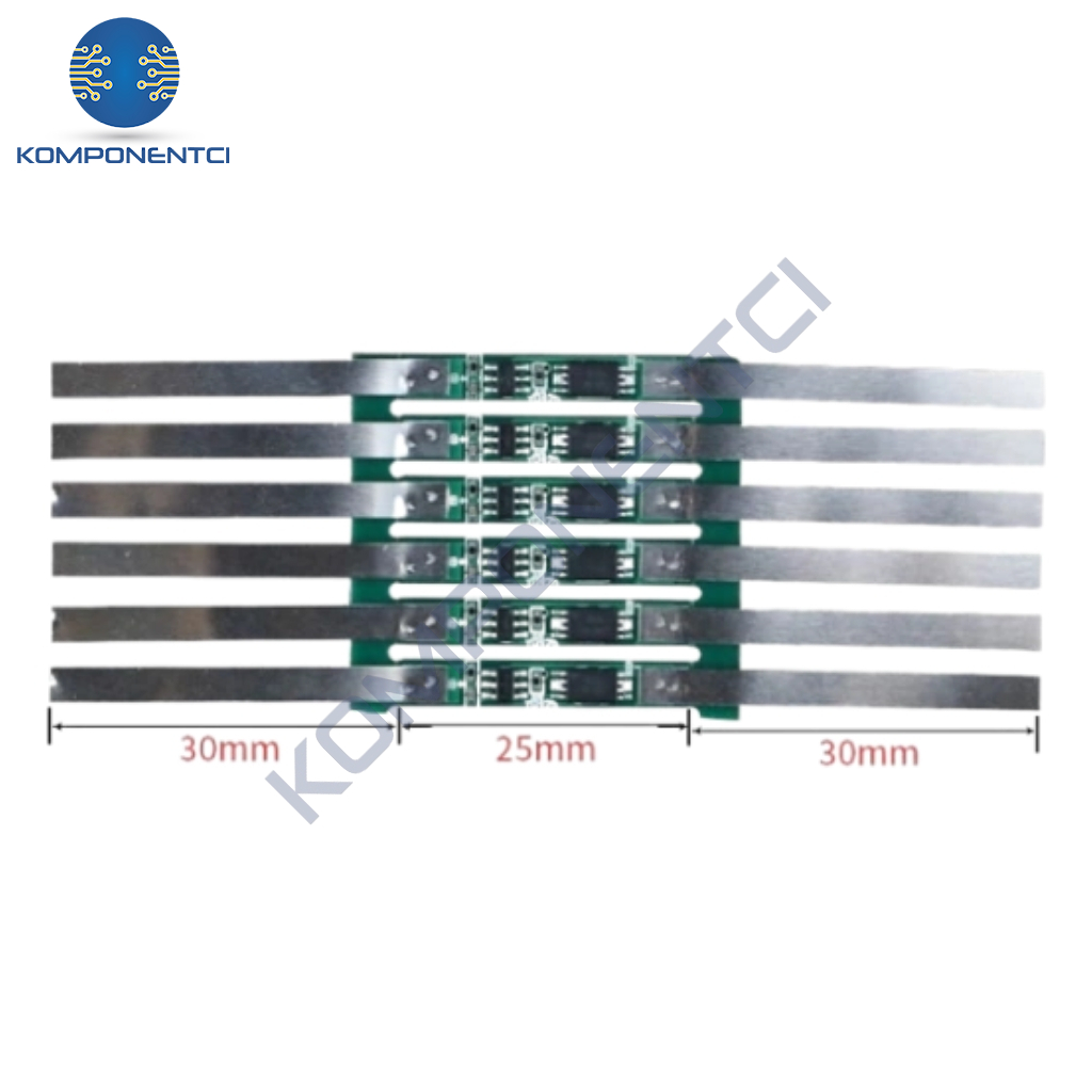 1S 3A BMS 18650 Lityum Pil Şarj Koruma Devresi Nikelli | Komponentci