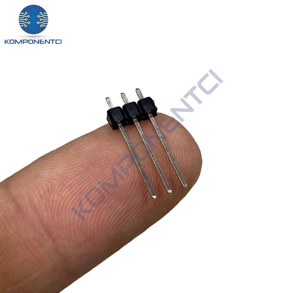 Erkek Pin Header 3 Pin 19 mm 2.54mm 1x3 180° Tek Sıra | Komponentci