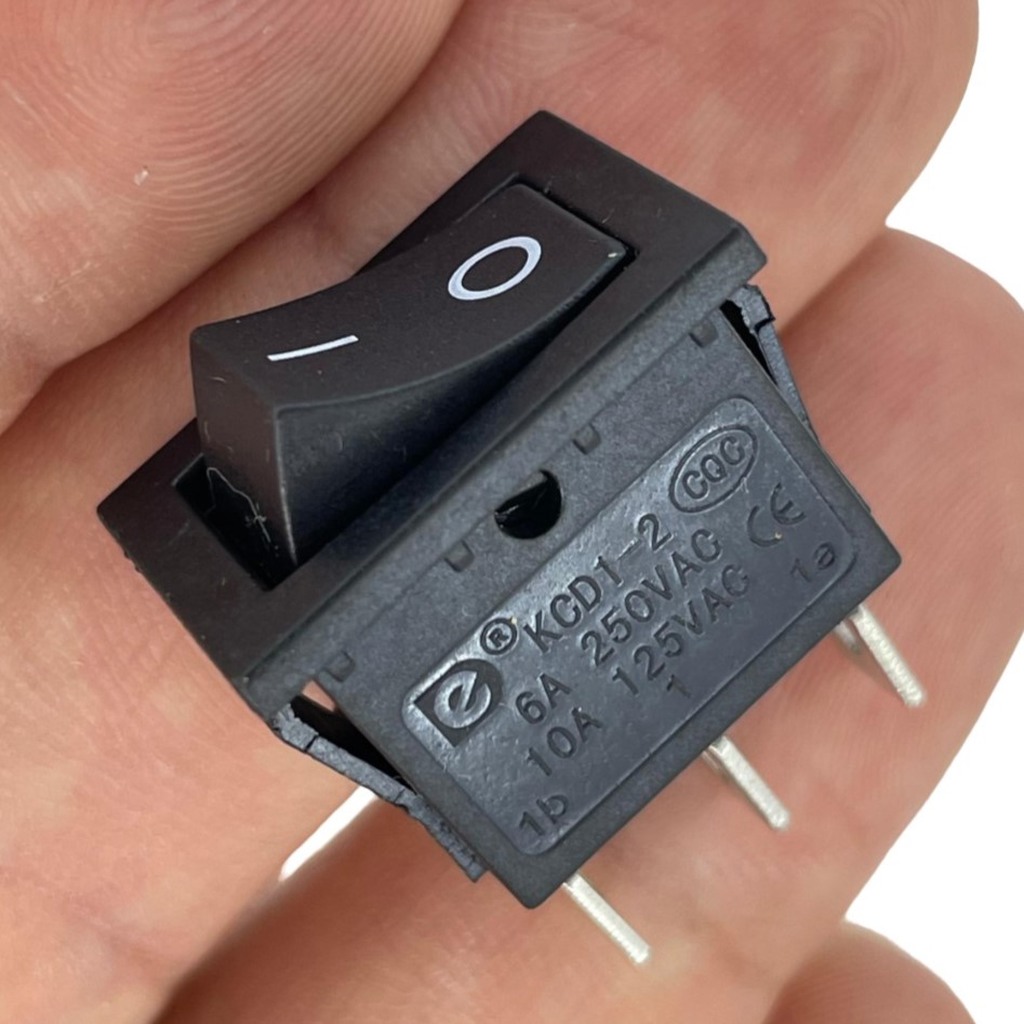 IC-125 Mini Işıksız YAYLI Anahtar OFF-MOM 3P | Komponentci