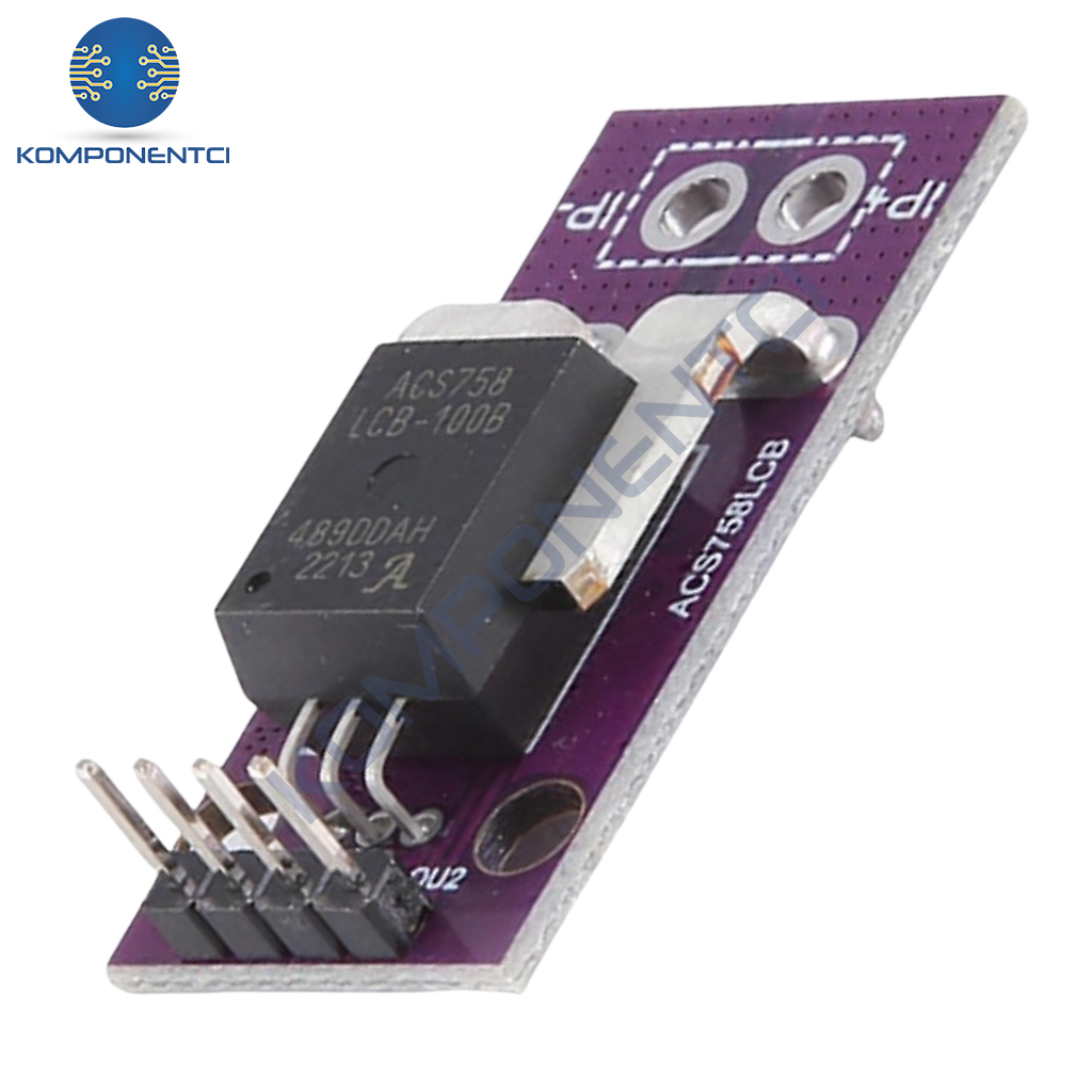 ACS758LCB 100A Lineer Hall Akım Sensörü Modülü | Komponentci