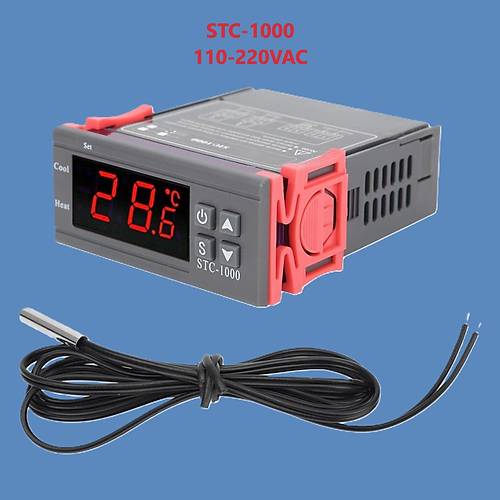 STC-1000 220V Problu Termostat Dijital Cihazı | Komponentci
