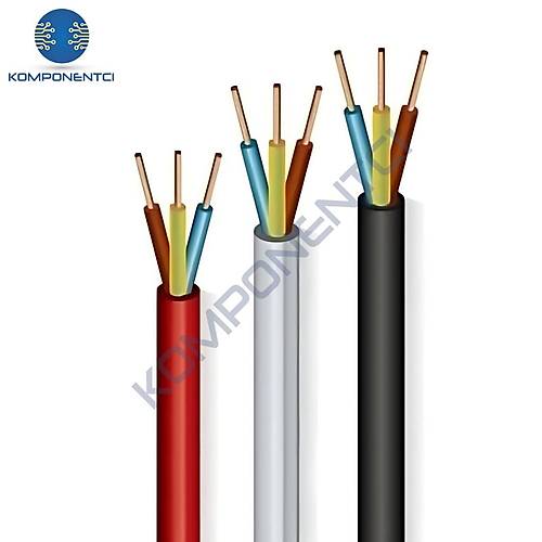 SİMH Çok Telli Çok Damarlı Silikon Kablo 4 x 2.5mm 1 Metre | Komponentci