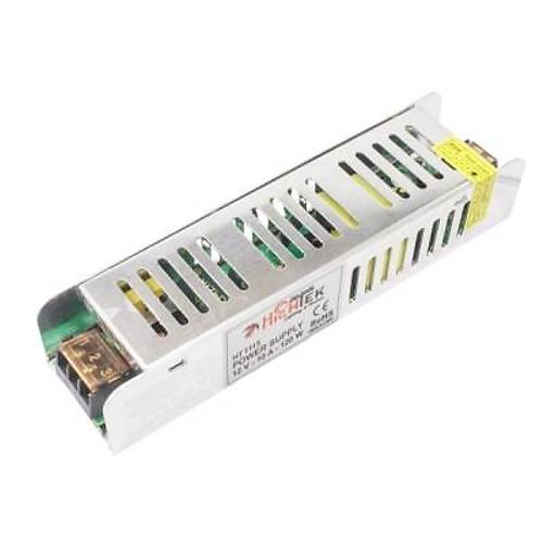 HT-1106 12V 10A İnce Metal Kasa Adaptör - LED Driver | Komponentci