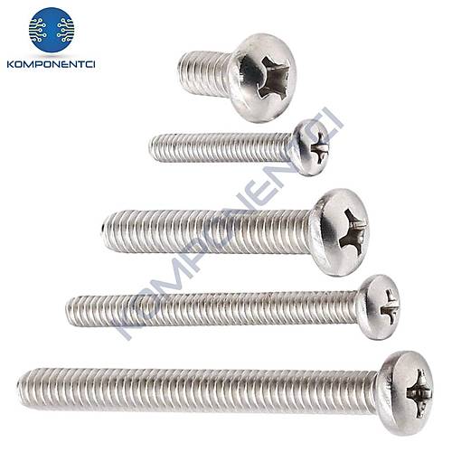 M5X8mm YSB Vida DIN7985 (Yıldız Silindir Başlı Civata) | Komponentci