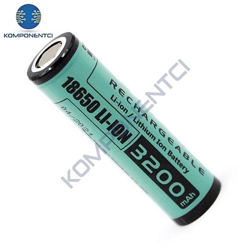 Orion 18650 3.7V 3200mAh 3C Şarj Edilebilir Li-ion Pil | Komponentci