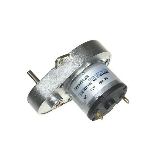 KS-RI 12V 30Rpm Redüktörlü DC Motor | Komponentci