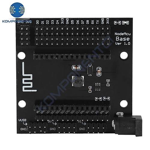 NodeMCU LoLin ESP8266 Base Shield - NodeMCU CH340 I Komponentci