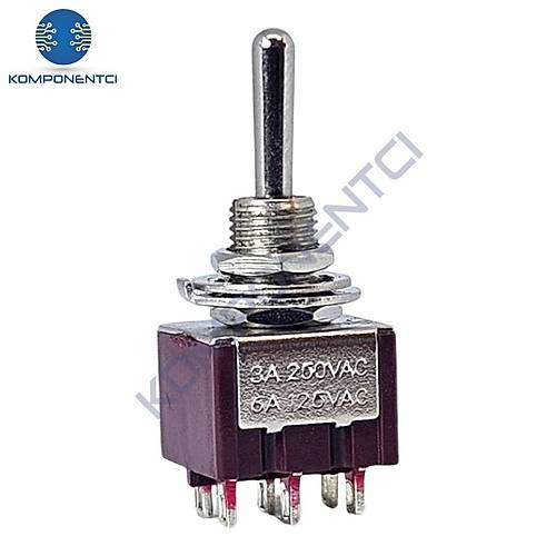 IC-148 Toggle Switch Yaylı Mom-Off-Mom 6P Ø6mm MTS-223 (Kaliteli ...