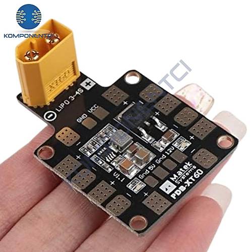 Matek PDB-XT60 w/BEC 5V 12V ESC Güç Dağıtım Kartı | Komponentci