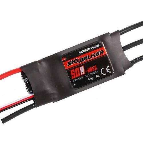 SkyWalker ESC 50A Brushless Fırçasız Motor Hız Kontrol Sürücüsü