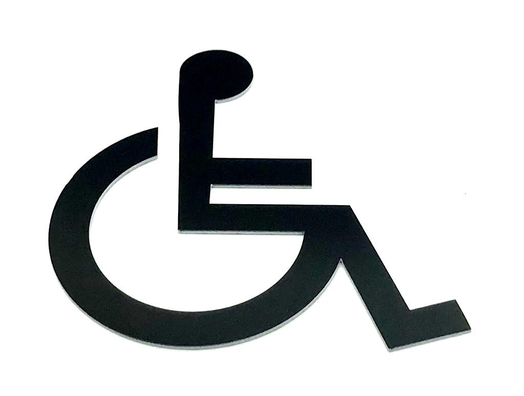 WC Engelli Tuvalet İşareti, Kapı ve Duvar Yönlendirme Levhası 15 CM X ...