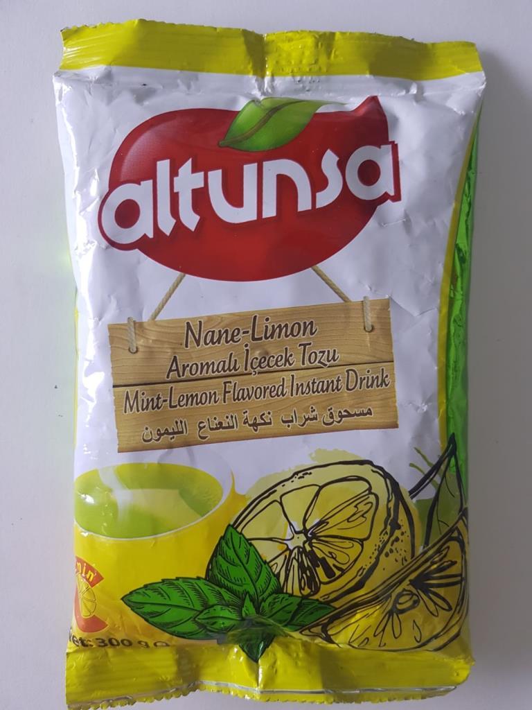 Altunsa Nane Limon Aromalı İçecek Tozu 300gr Sıcak içecek