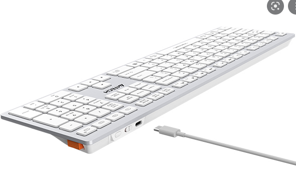 A4tech FBX50C Bluetooth Q Şarjlı Klavye Beyaz