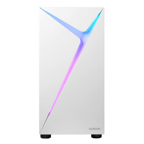 Gamdias Argus E4 Elite WH 500W Tempered Glass ARGB ATX White Edition ...