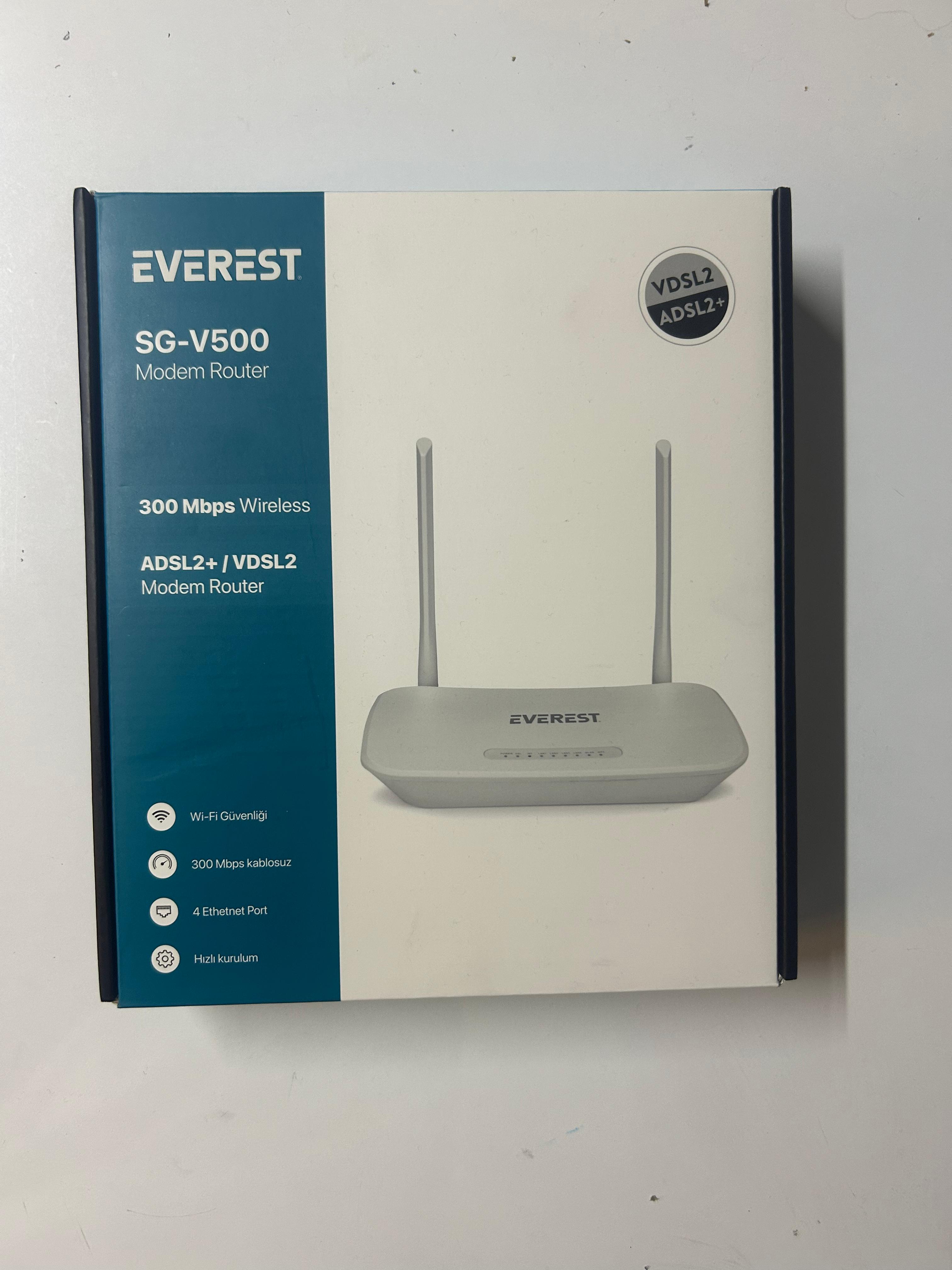 Everest SG-V500 4 Port 300 Mbps VDSL2 Modem (OUTLET)
