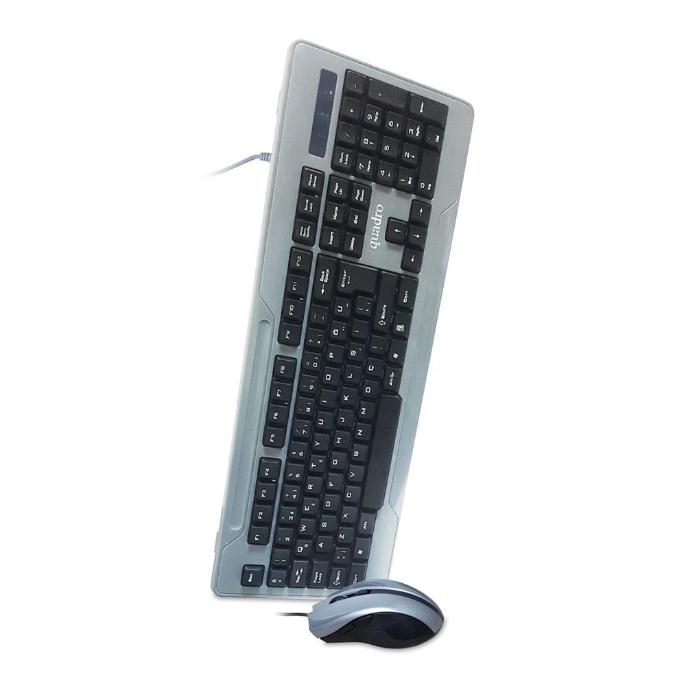 Quadro Q USB KMS-101U Trk Multimedia Klavye Mouse Set
