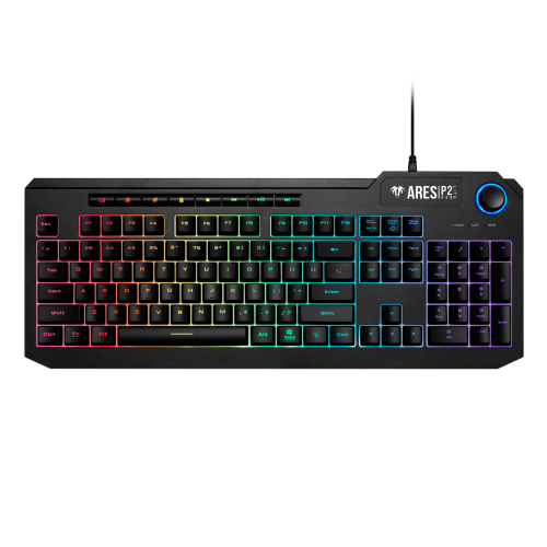GAMDIAS ARES-P2 Lite USB Kablolu İngilizce Multimedya RGB Oyuncu Klavye ...