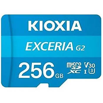 Kioxia Exceria G2 256GB LMEX2L256GG2 Class10 UHS-I U3 V30 Micro SD Kart