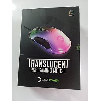 GAMEPOWER TRANSLUCENT RGB 10000 DPI GAMING MOUSE (OUTLET)