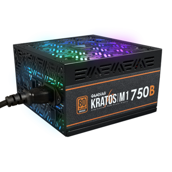 GAMDIAS KRATOS M1-750B, 750W, 80+ Bronze, RGB, GAMING, ATX, Power ...