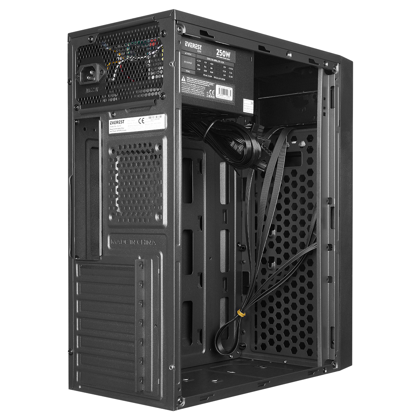 Everest K210 250W SMD PSU Kompakt Tasarım Mid Tower ATX Kasa >>EVEREST ...