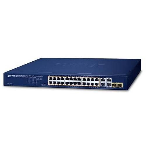 Planet PL-GSW-2824P 24 Port Gigabit 2 Port SFP 250Watt PoE+ Switch ...