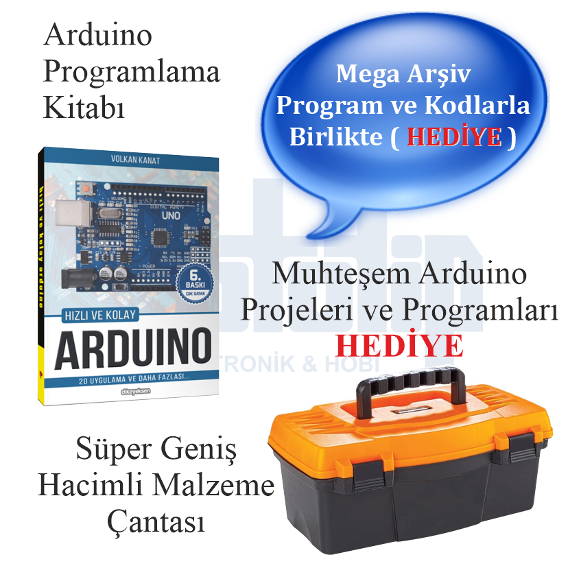 Arduino UNO R3 ( CH340G ) Ekonomik Set 80 Parça 301 Adet - Prototip ...