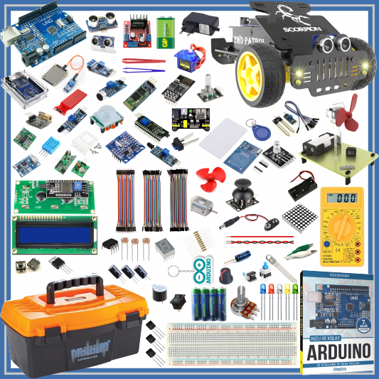 Arduino Süper Full Profesyonel Set 138 Parça 375 Adet - Prototip Elektronik