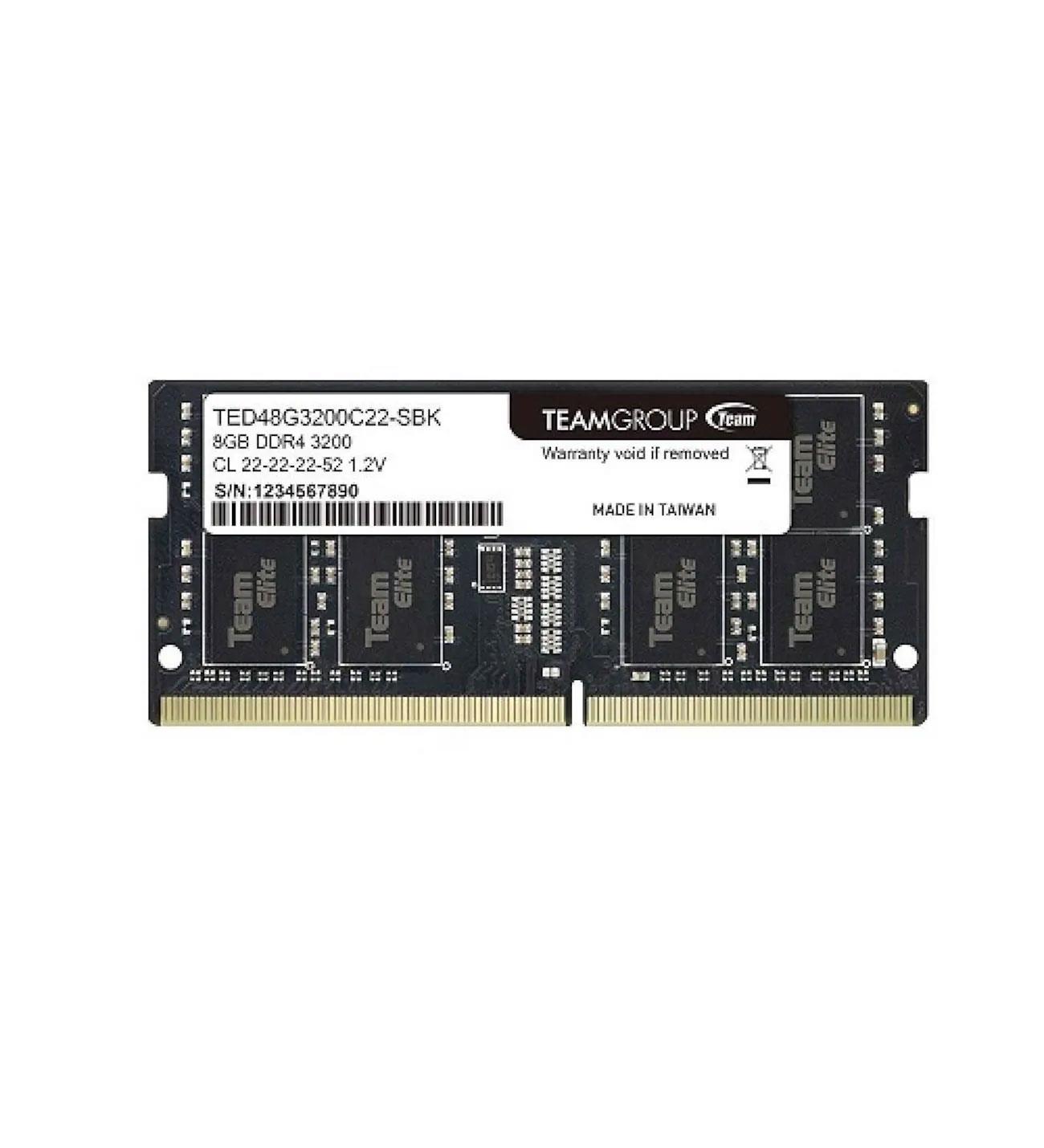 Team Elite 8GB DDR4 3200MHZ TED48G3200C22-S01 Sodimm Ram