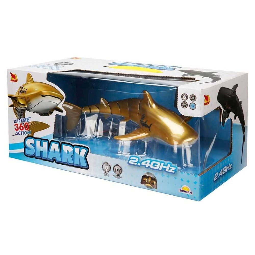 Suncon Uzaktan Kumandalı 360 Derece Dönen Köpek Balığı Sarı 30 cm | Su ...