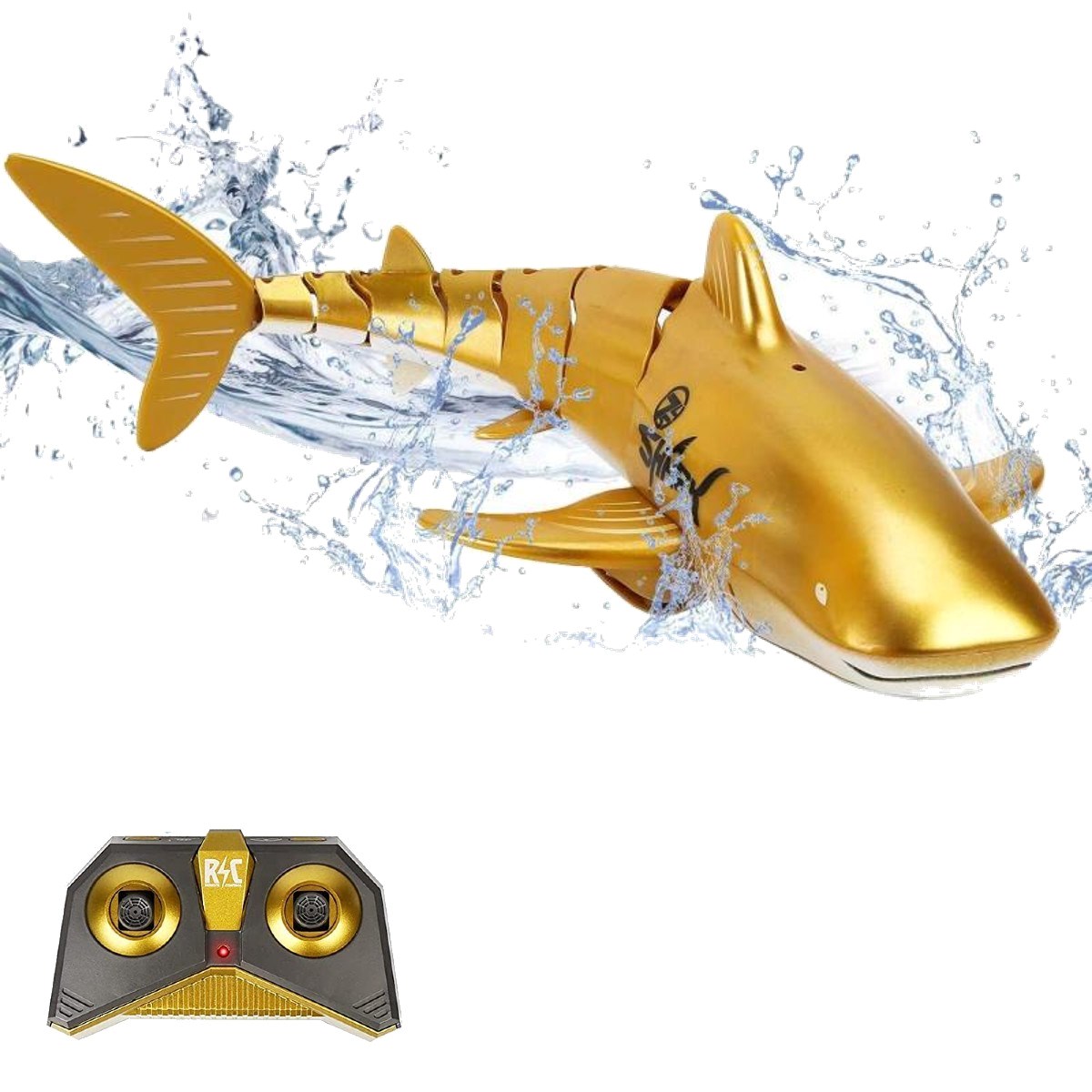 Suncon Uzaktan Kumandalı 360 Derece Dönen Köpek Balığı Sarı 30 cm | Su ...