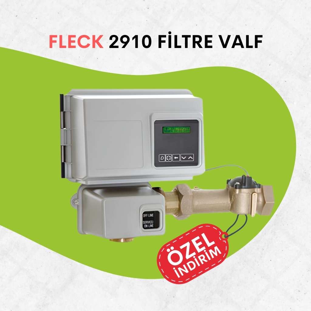 Fleck 2910 3 m3/h Tam Otomatik Aktif Karbon Filtre Sistemi