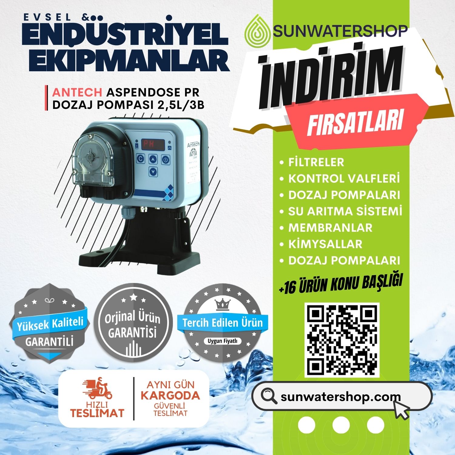Antech Aspendose PR Dozaj Pompası 2,5L/3B « sunwatershop.com