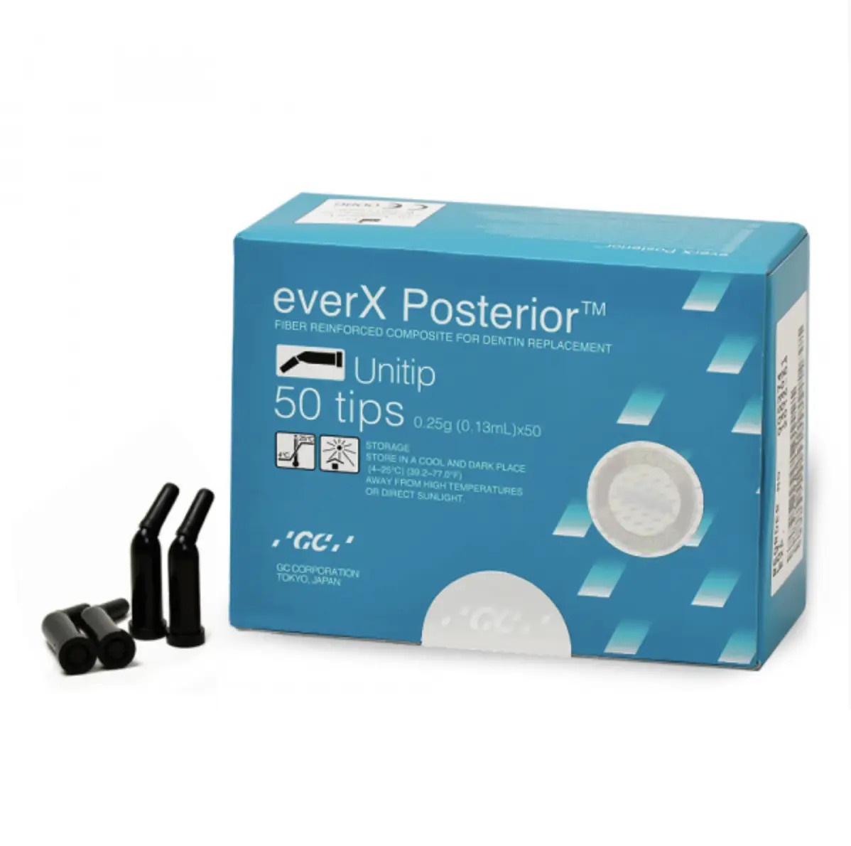 GC Dental Everx Posterior Bulk Fill Posterior Kompül Kompozit 50 Unitips