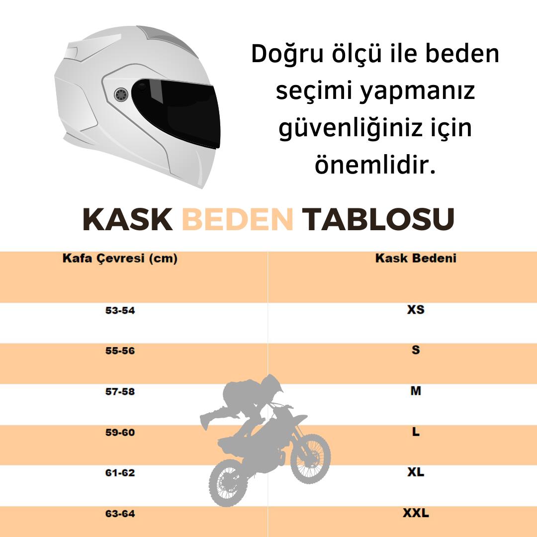 NİKKO MOTOX FORZA MATT TURUNCU CROSS KASK