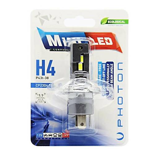 PHOTON MINI H4 12-24V COMPACT LED (TEKLİ BLİSTER) MOTORSUZ