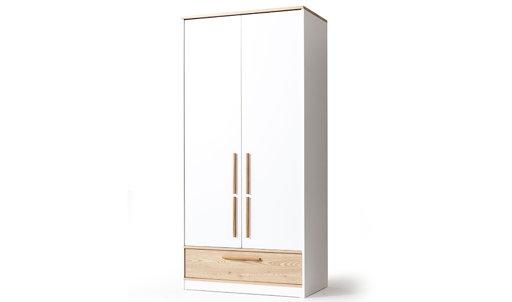 Bianca Wardrobe - 2 Door - CaddeYıldız Furniture
