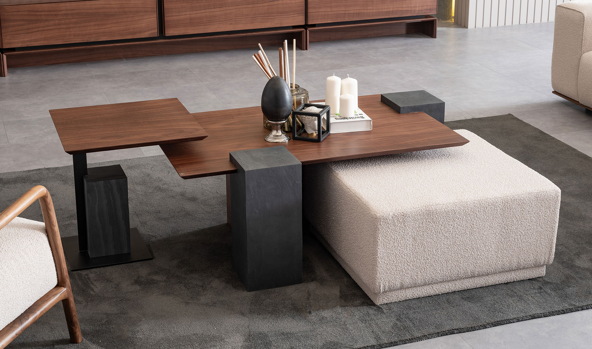 Pisa Coffee Table Set - CaddeYıldız Furniture