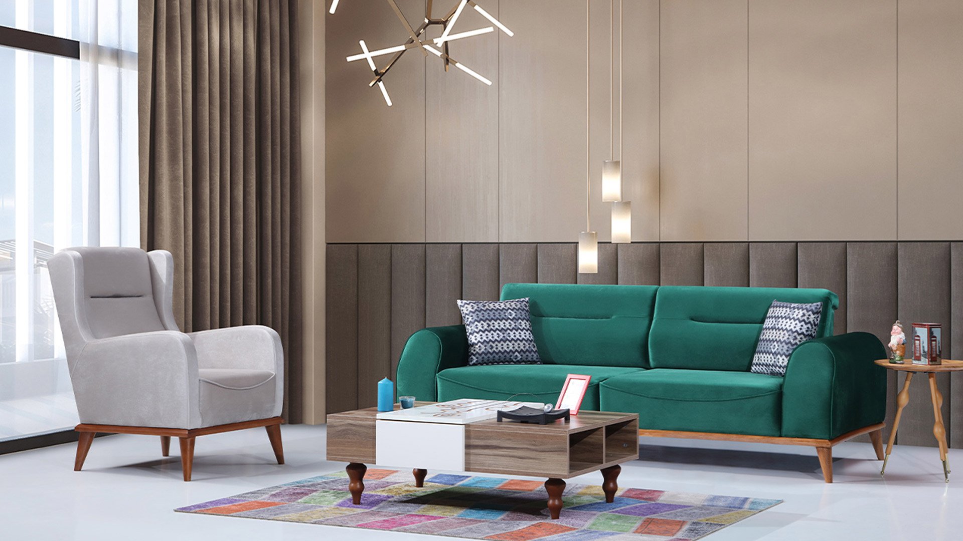 Lizbon Lux Sofa Set « Gunes Furniture - The Most Affordable Online Furniture Store.