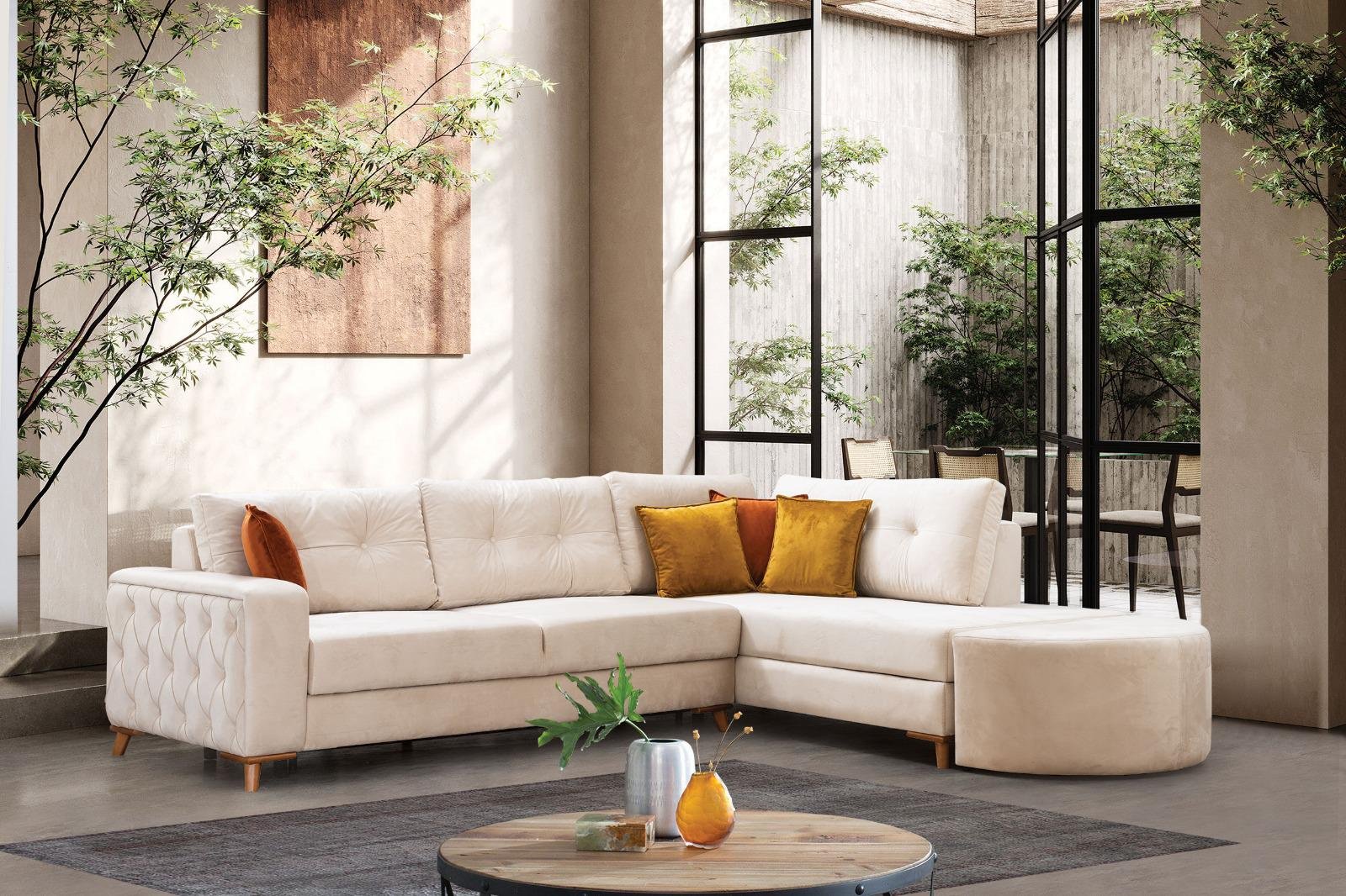 Monza Corner Set and Puff « Gunes Furniture - The Most Affordable ...